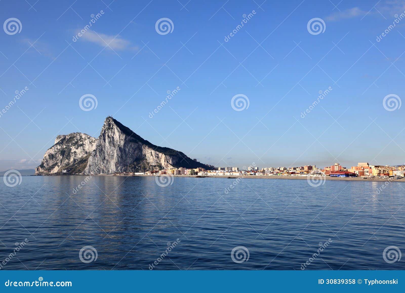 The Rock of Gibraltar stock photo. Image of rock, mountain - 30839358
