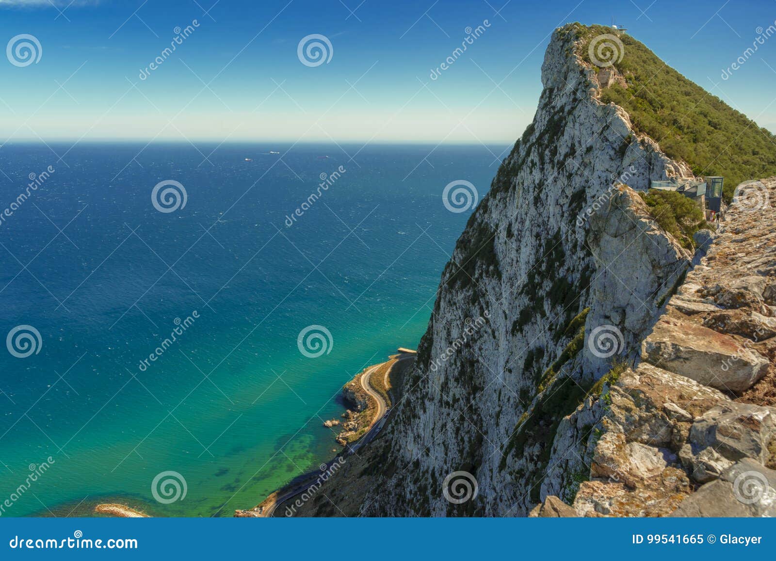 The Rock of Gibraltar stock image. Image of historic - 99541665