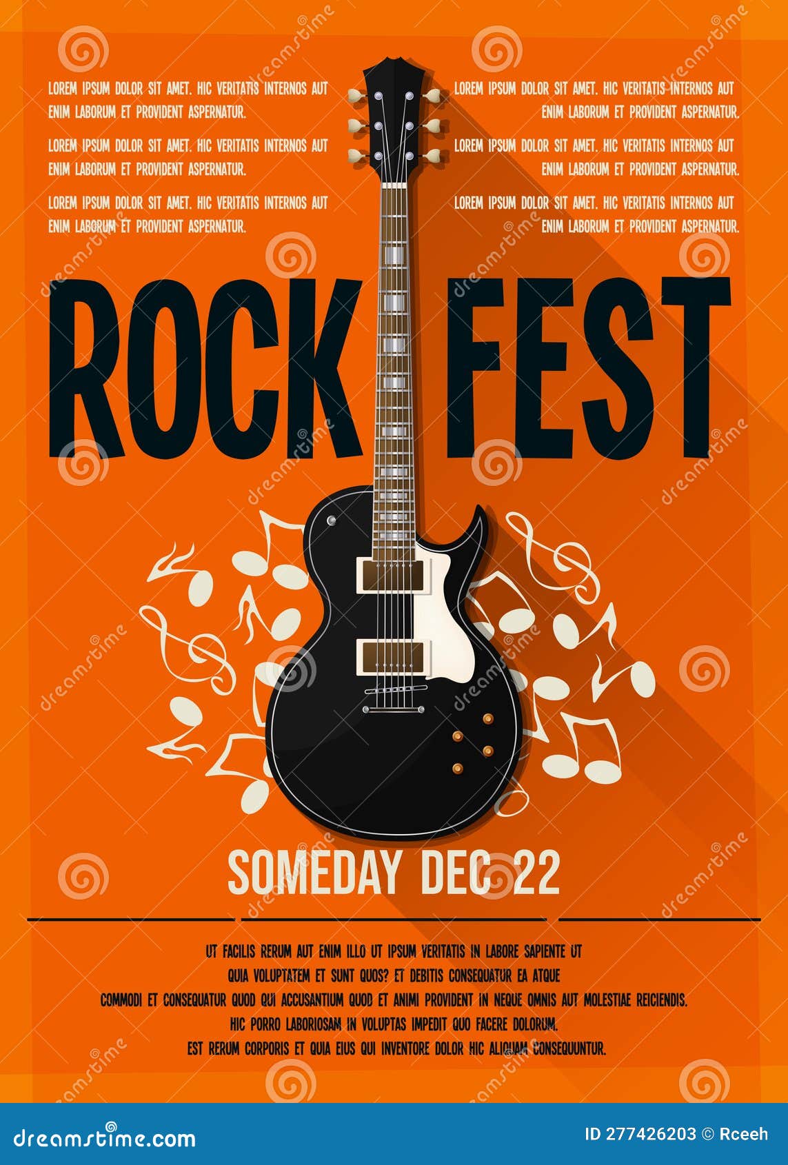 Rock gig event stock vector. Illustration of rock, party - 277426203