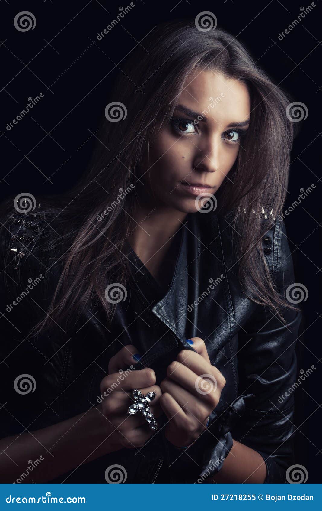 Rock girl posing stock image. Image of elegant, glamour - 27218255