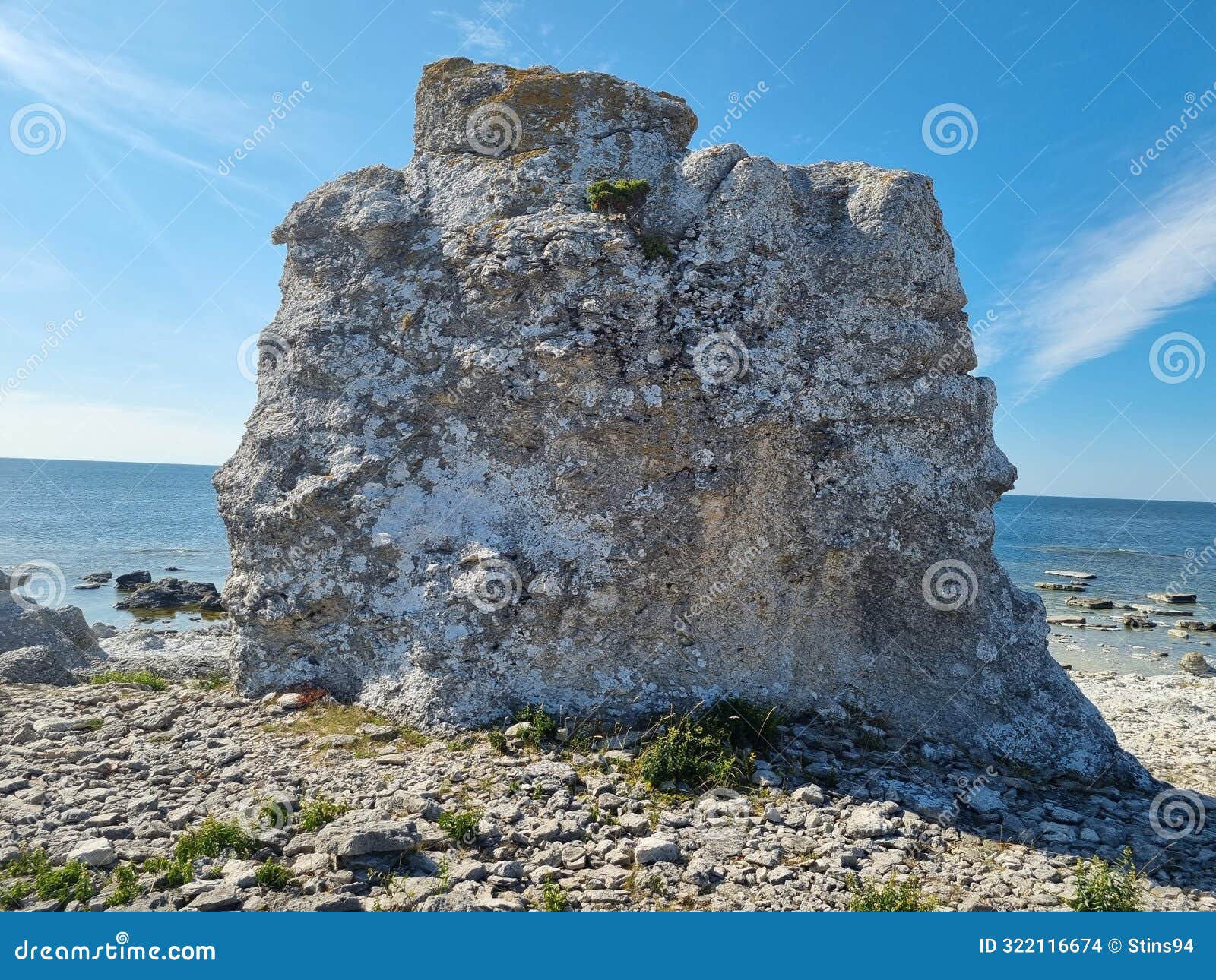 Rocky Gotland Beach and Sandy Water Stock Photo - Image of gotland ...