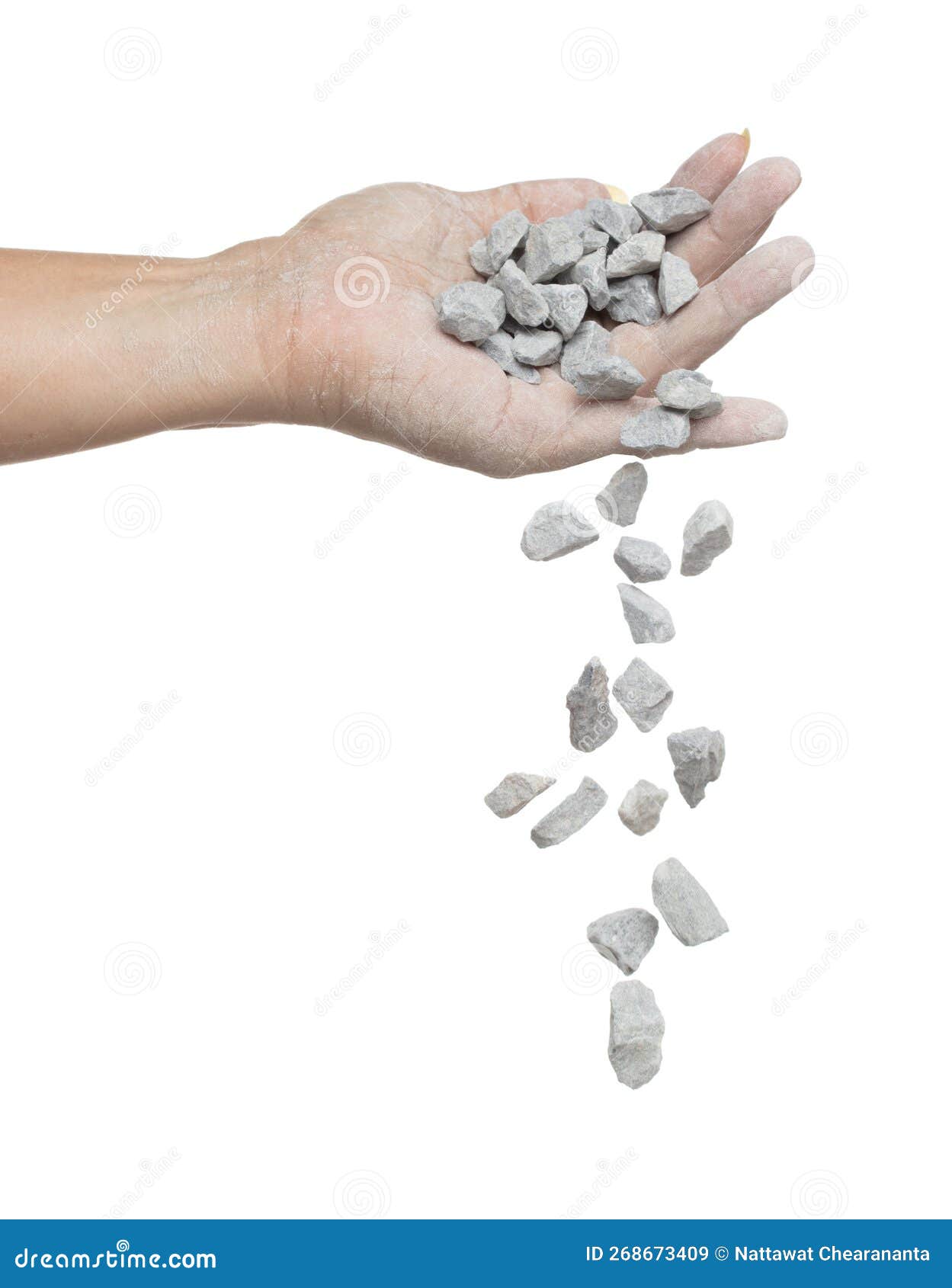 Rock Gravel Fall Down from Hand, Gray Stone Pebbles Rock Explode ...