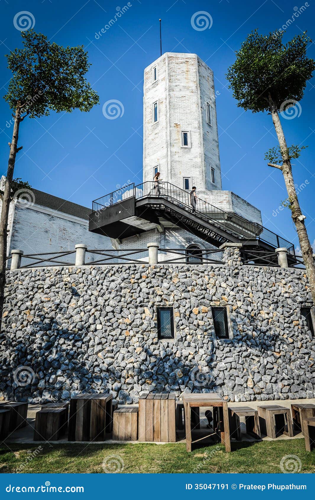 Rock grey tower stock image. Image of architecture, exterior - 35047191