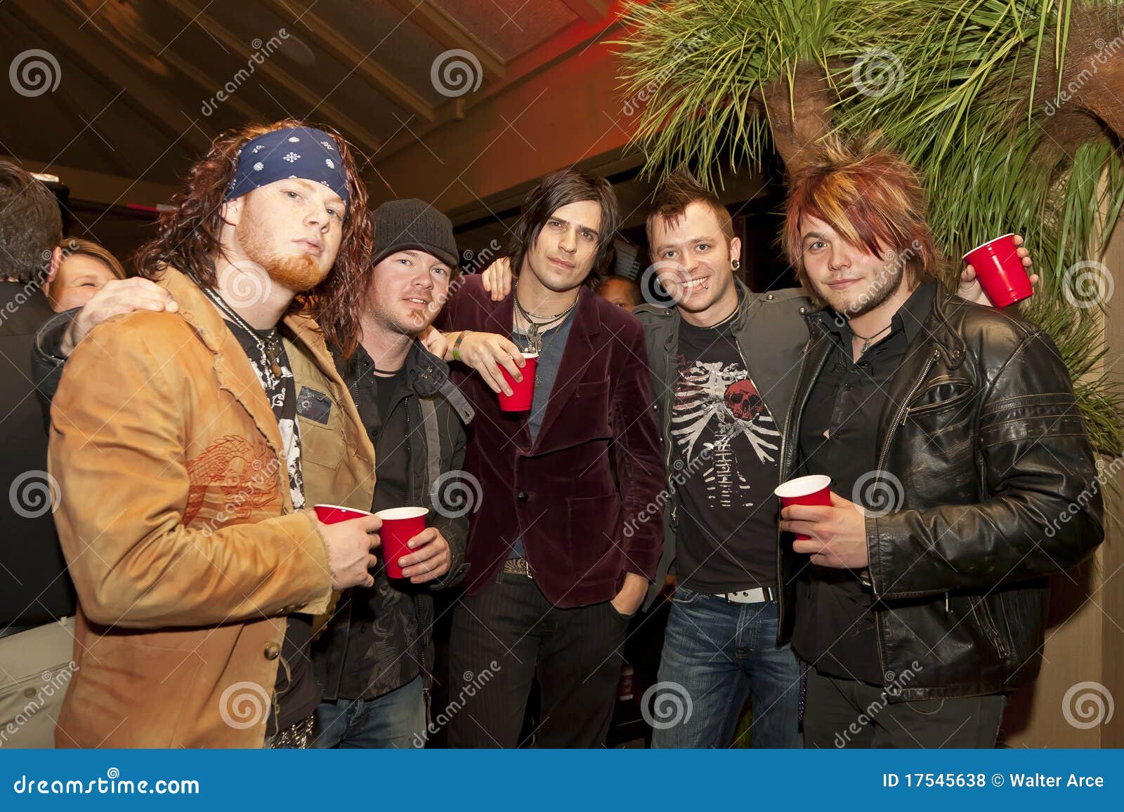 Rock Group Hinder editorial stock photo. Image of beach - 17545638