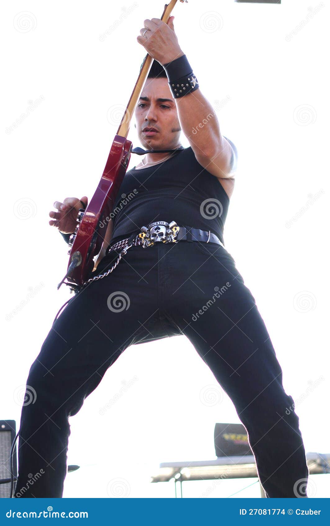 Rock guitarist editorial stock image. Image of music - 27081774