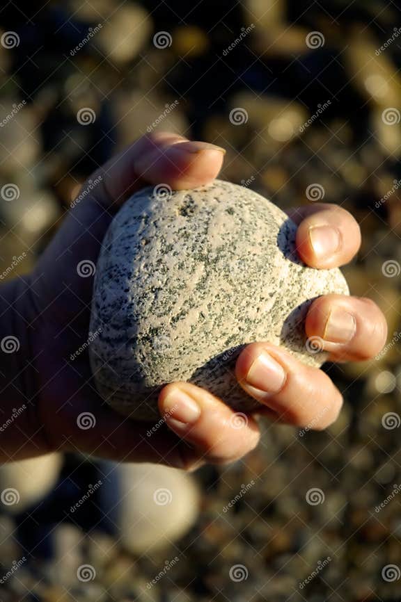 Rock in Hand Closed stock photo. Image of hands, rock, shore - 97070