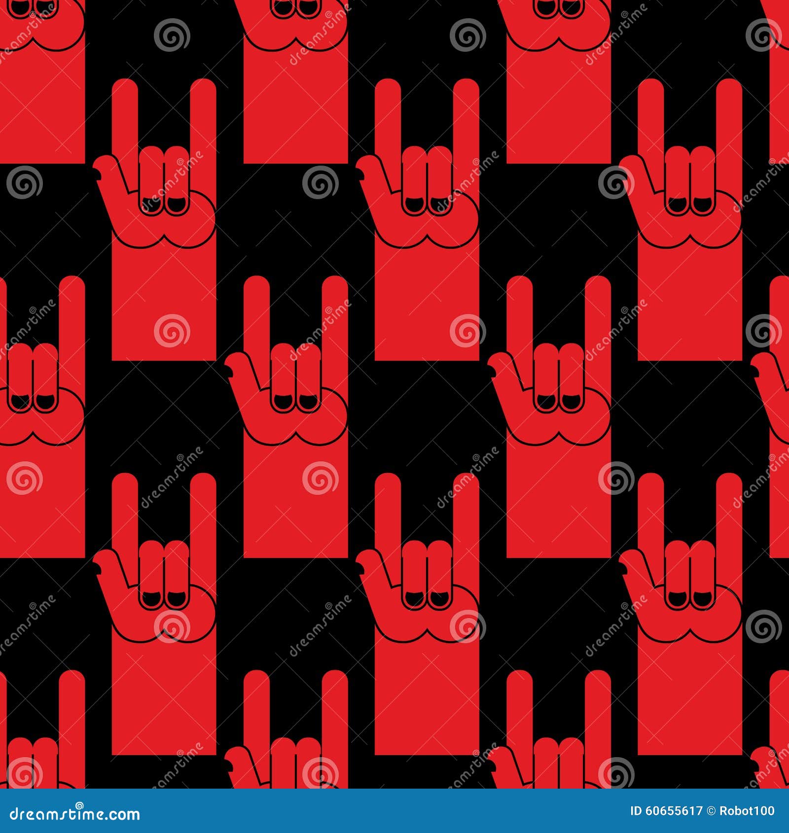Rock Hand Sign Logo, Metal Hand Finger Gesture Vector With Bolt ...