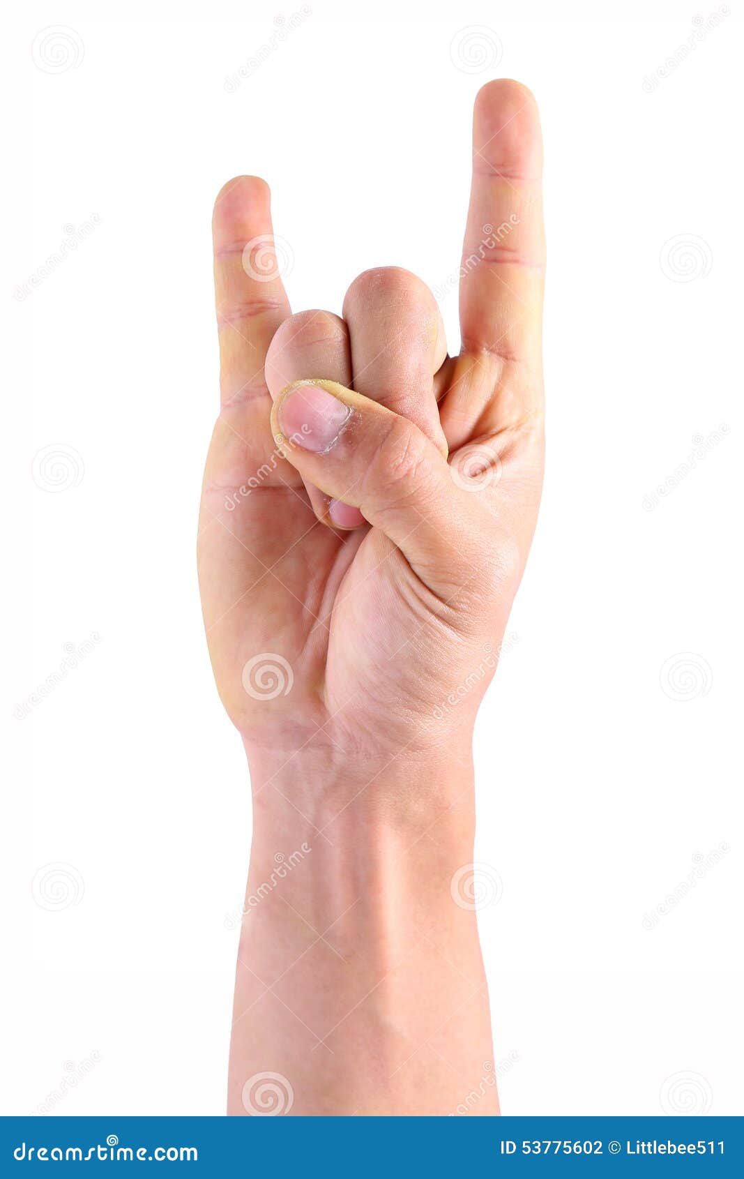 Rock hand stock photo. Image of language, hand, nail - 53775602