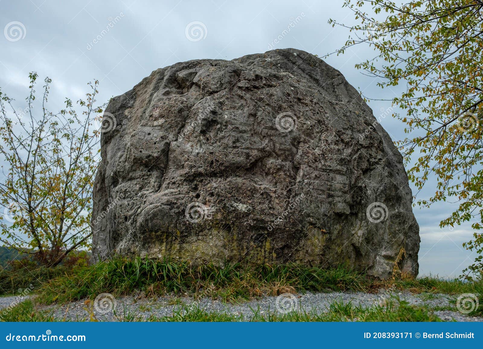 Rock on a hill stock image. Image of bizarre, landscape - 208393171