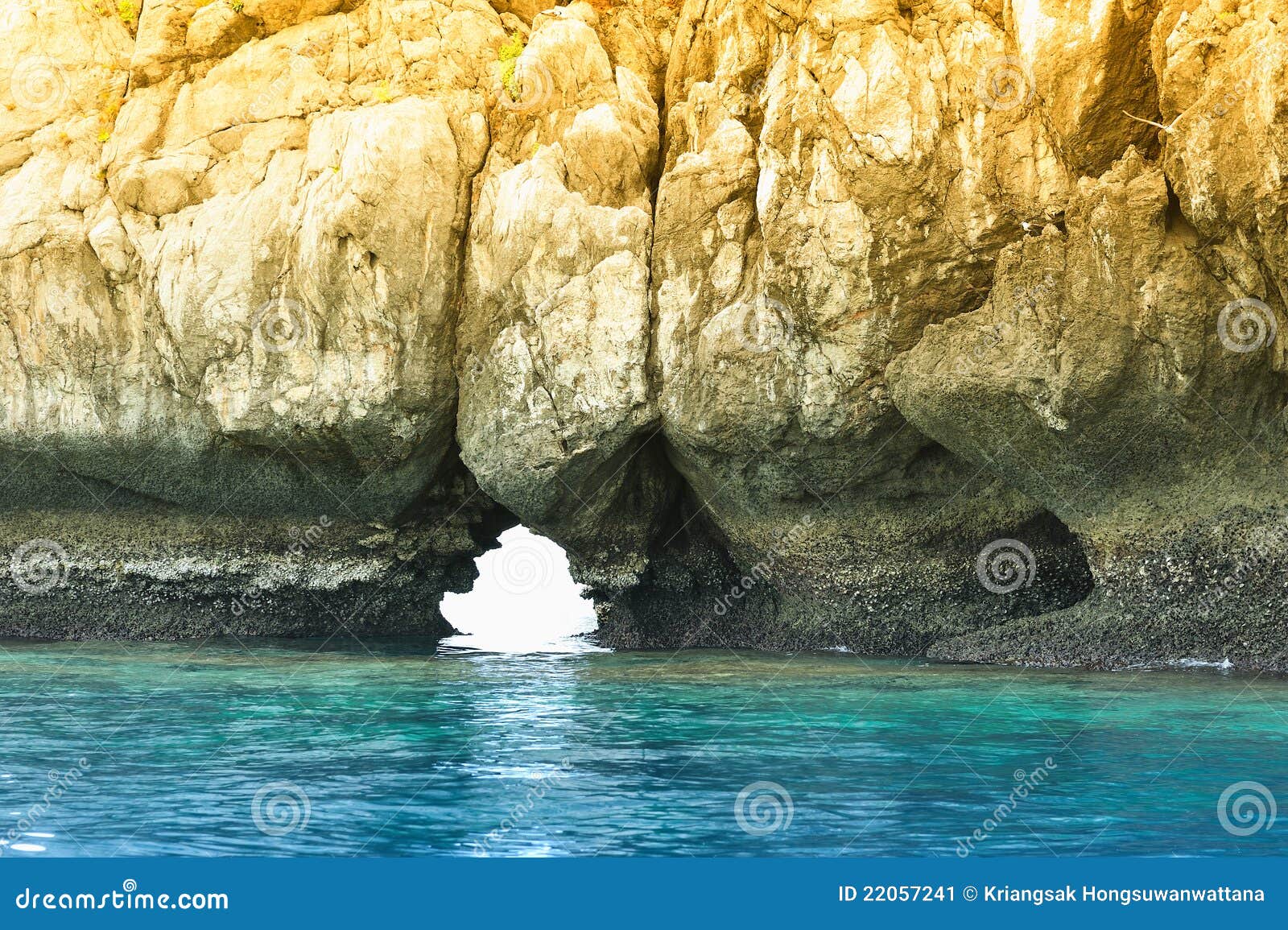 Rock hole with sea stock image. Image of beauty, blue - 22057241