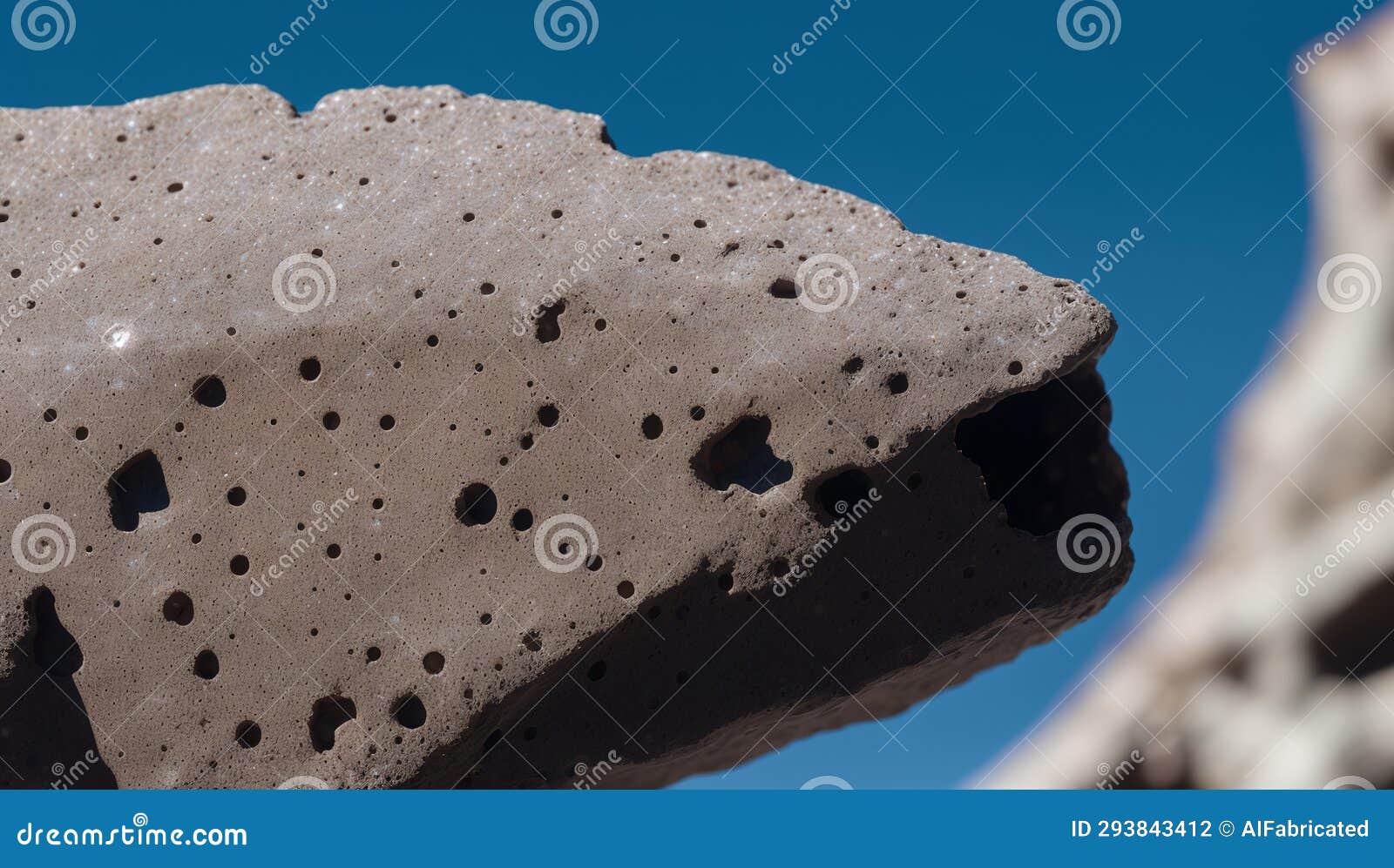 A Rock with Holes in it stock photo. Image of lava, bread - 293843412