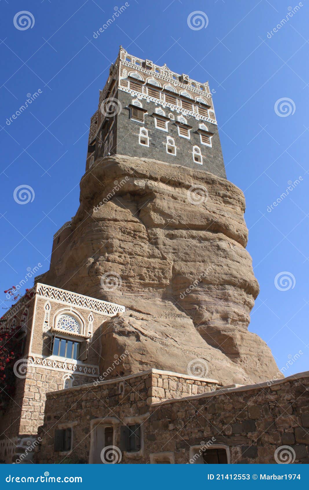 The Rock House Yeman stock image. Image of wadi, building - 21412553