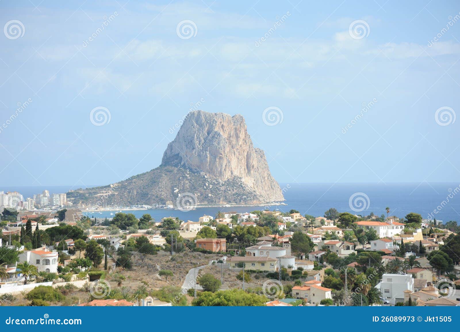 Rock of Ifach stock image. Image of calpe, europe, rock - 26089973
