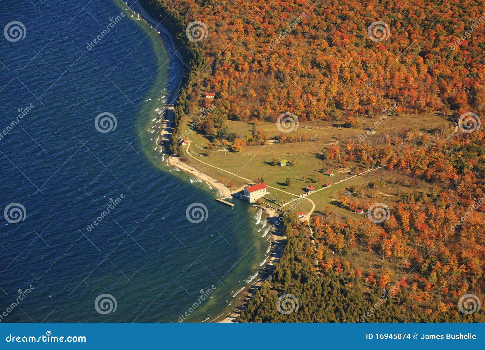 Rock Island wisconsin stock photo. Image of autumn, color - 16945074