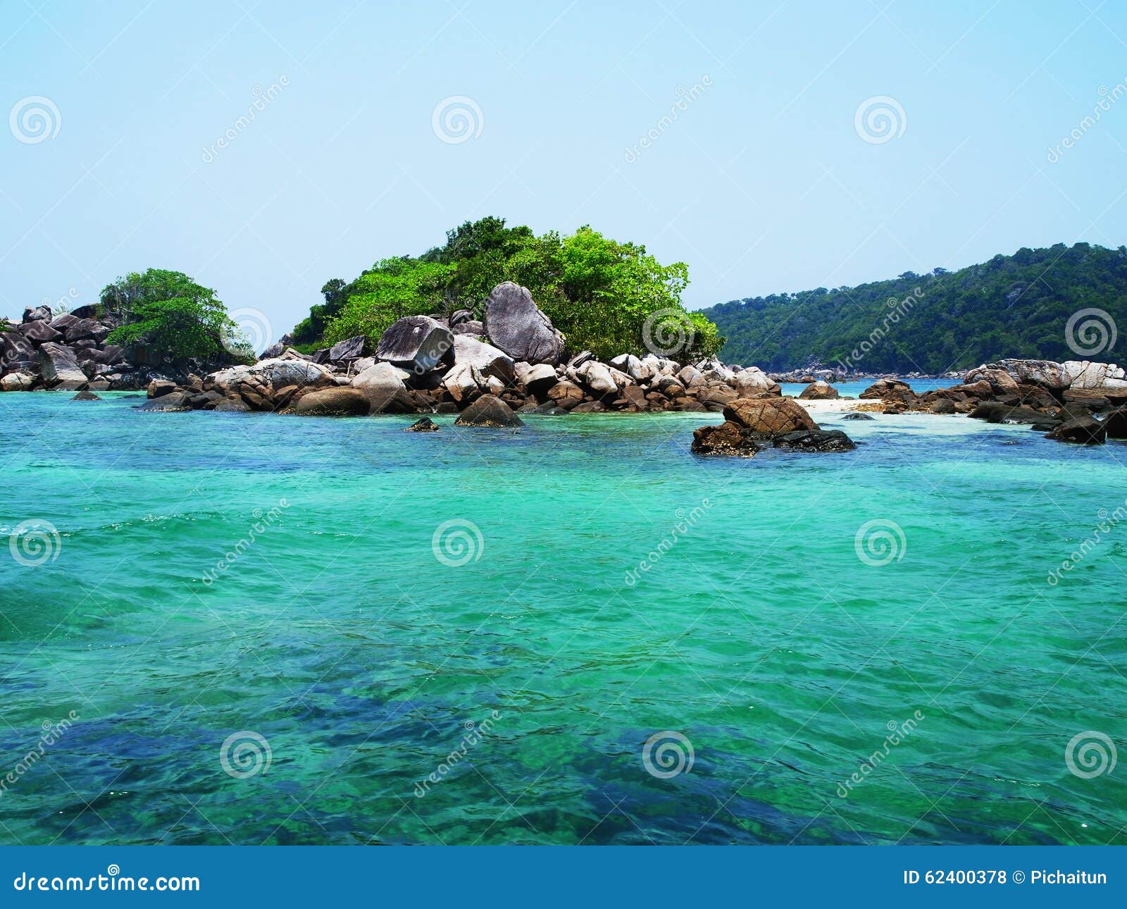 Rock islands stock photo. Image of daylight, shallow - 62400378