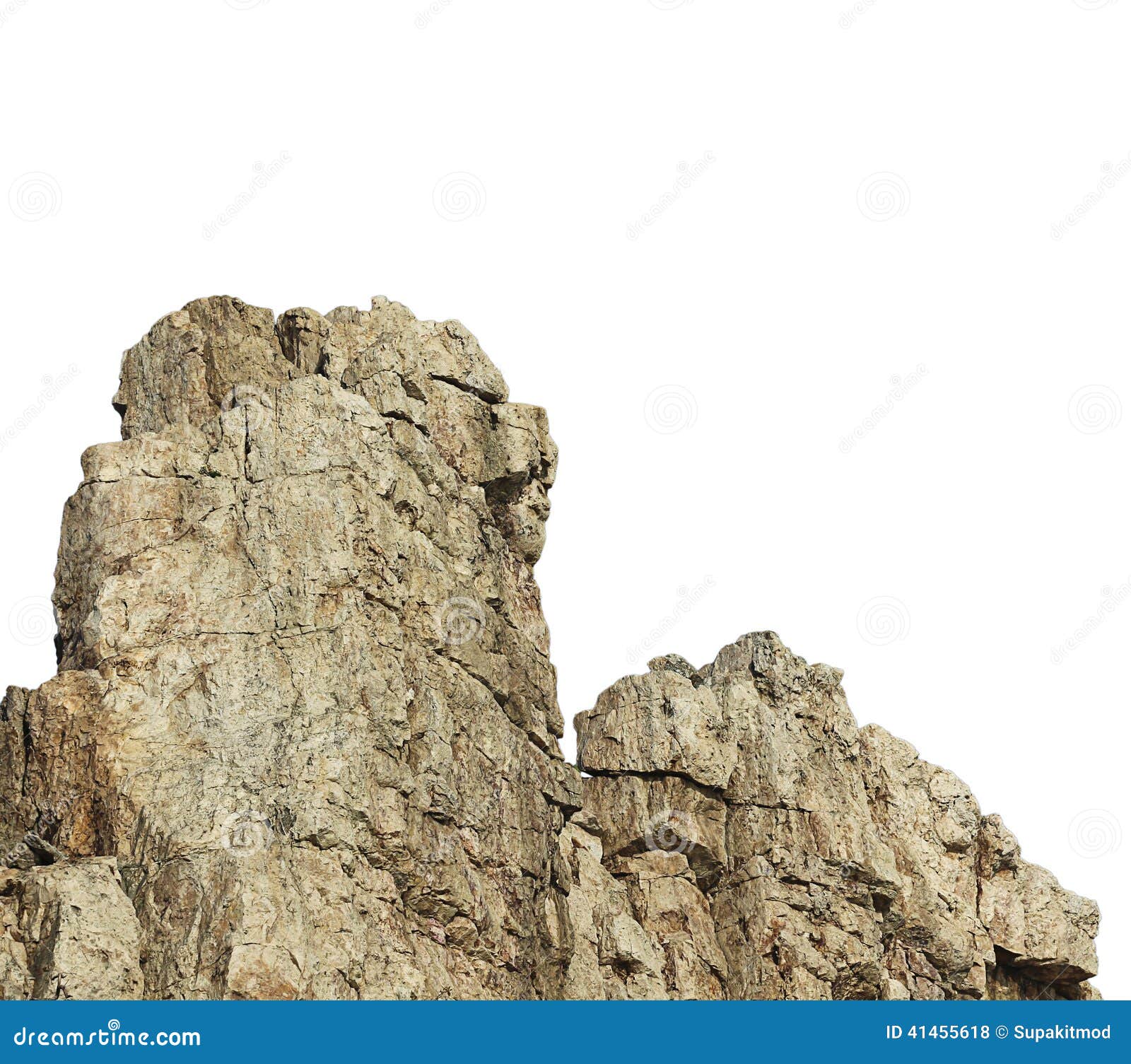 The Rock Isolate on White Background Stock Photo - Image of face ...