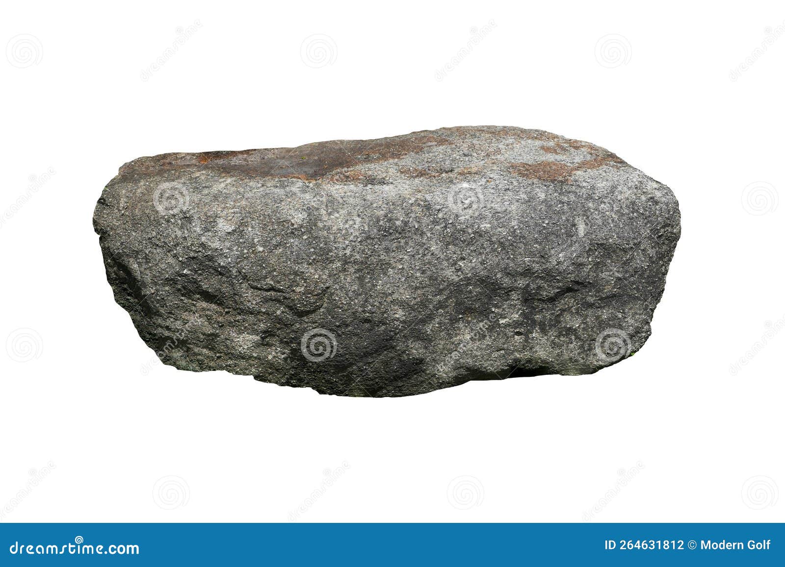 Rock Isolated on White Background . Stock Photo - Image of nature ...