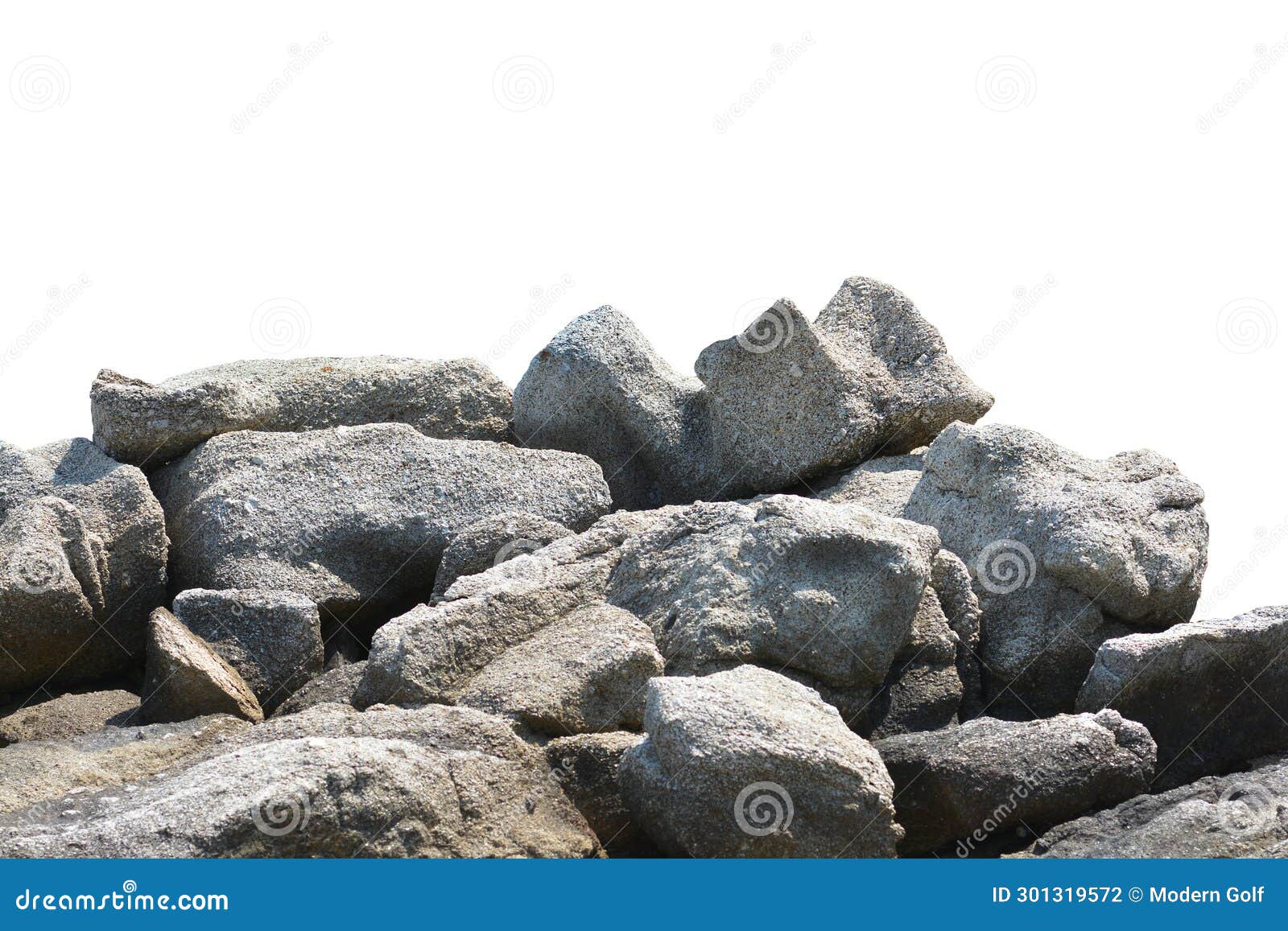 Rock Isolated on White Background .nature Stock Photo - Image of pile ...