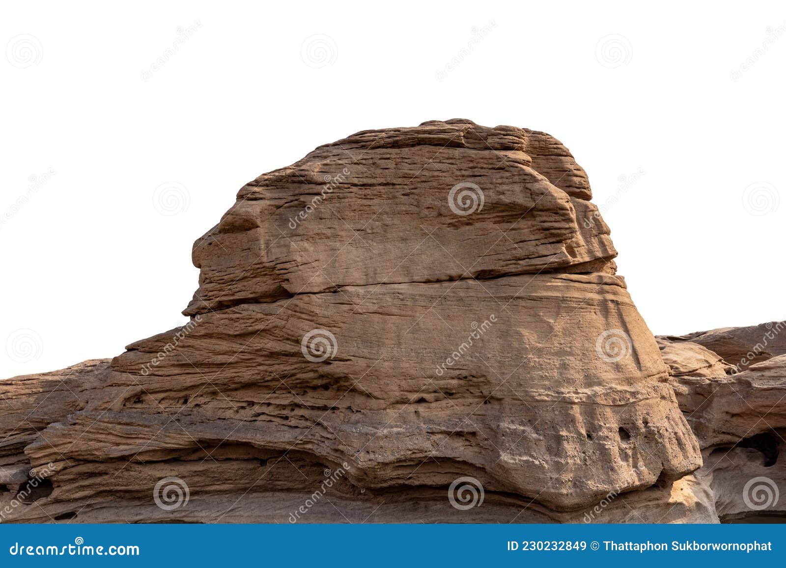 Rock Isolated on White Background Stock Image - Image of natural, rocky ...