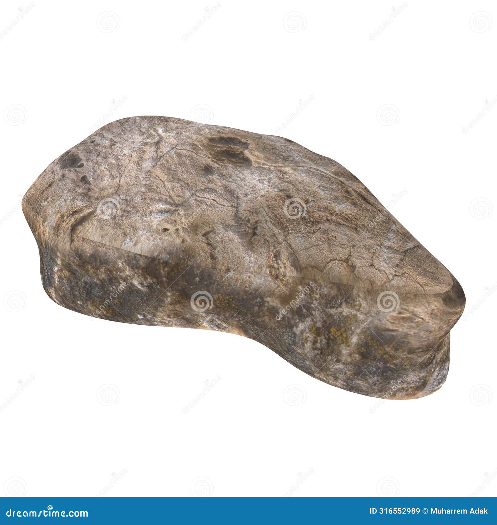 Rock Isolated on White Background Stock Illustration - Illustration of ...