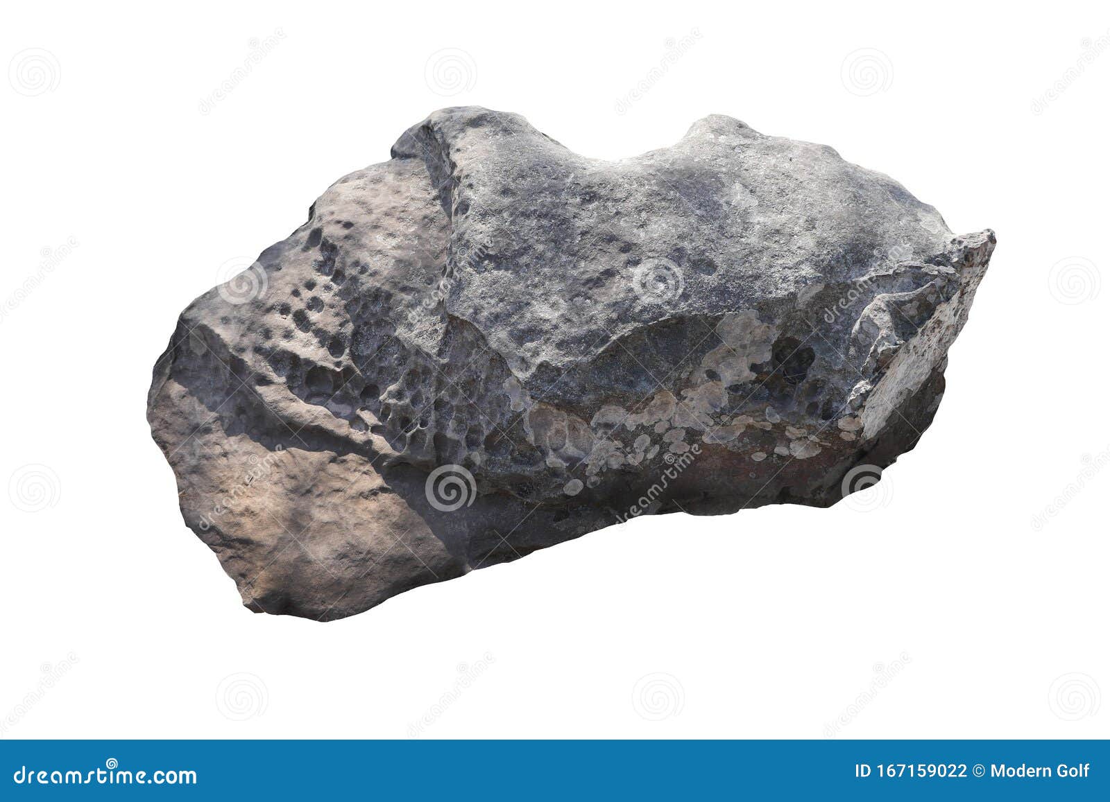 Rock Isolated on White Background.stone Stock Photo - Image of nature ...