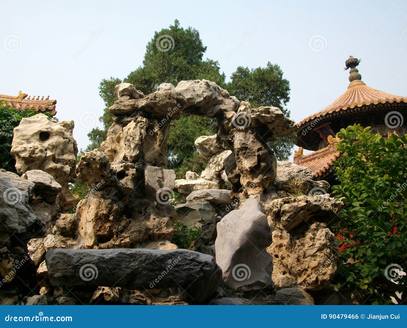 Rock stock photo. Image of stone, grotesque, travel, garden - 90479466