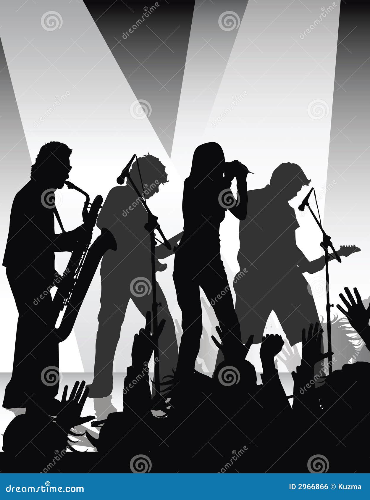 Rock jam stock vector. Illustration of roll, instrument - 2966866