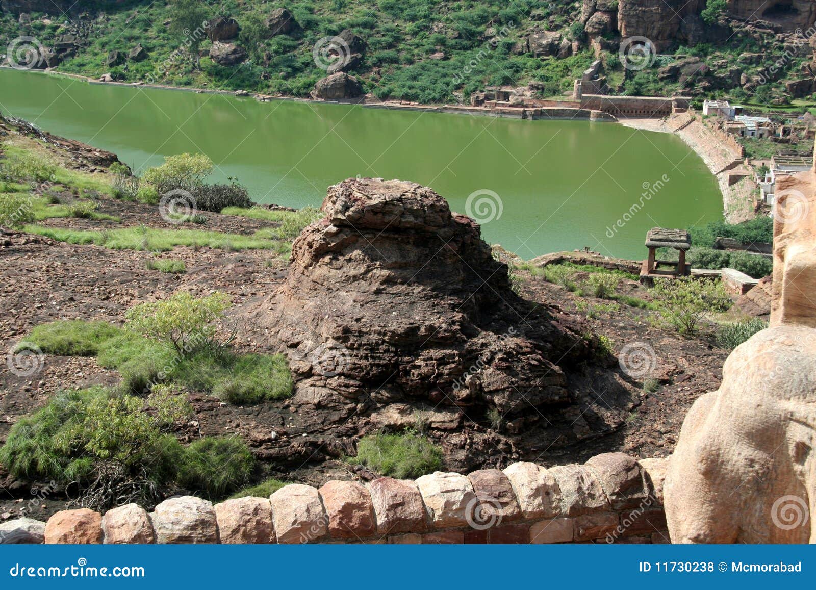 Rock and Lake stock photo. Image of stone, view, vista - 11730238