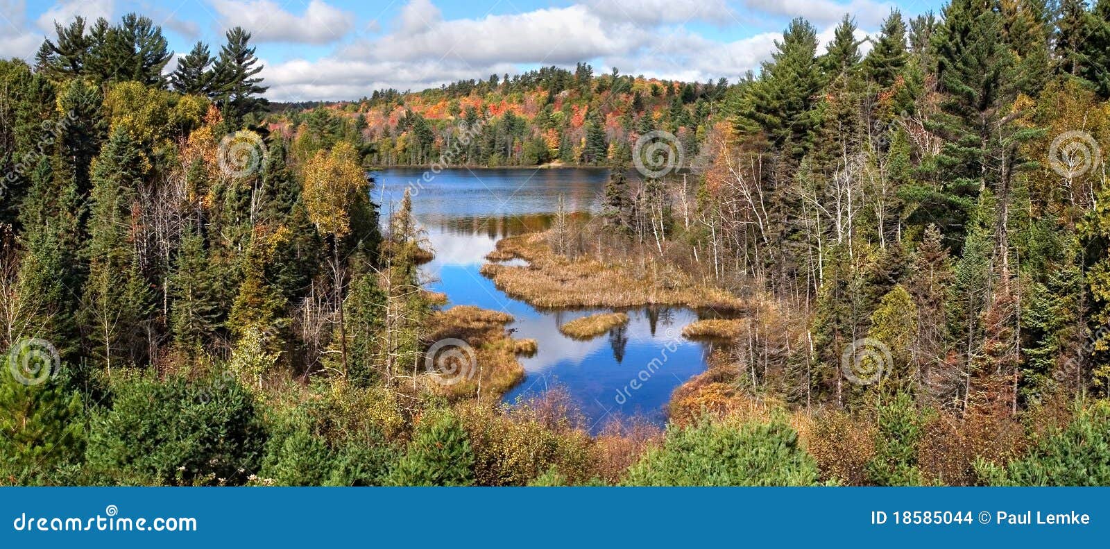 Rock Lake in Autumn stock photo. Image of horizontal - 18585044