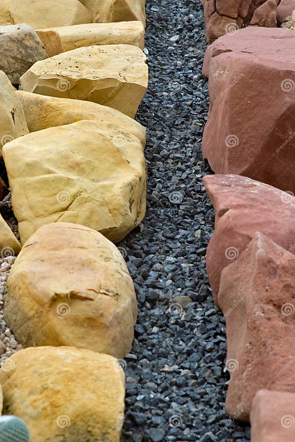 Rock Landscaping stock image. Image of colorful, decoration - 1089229