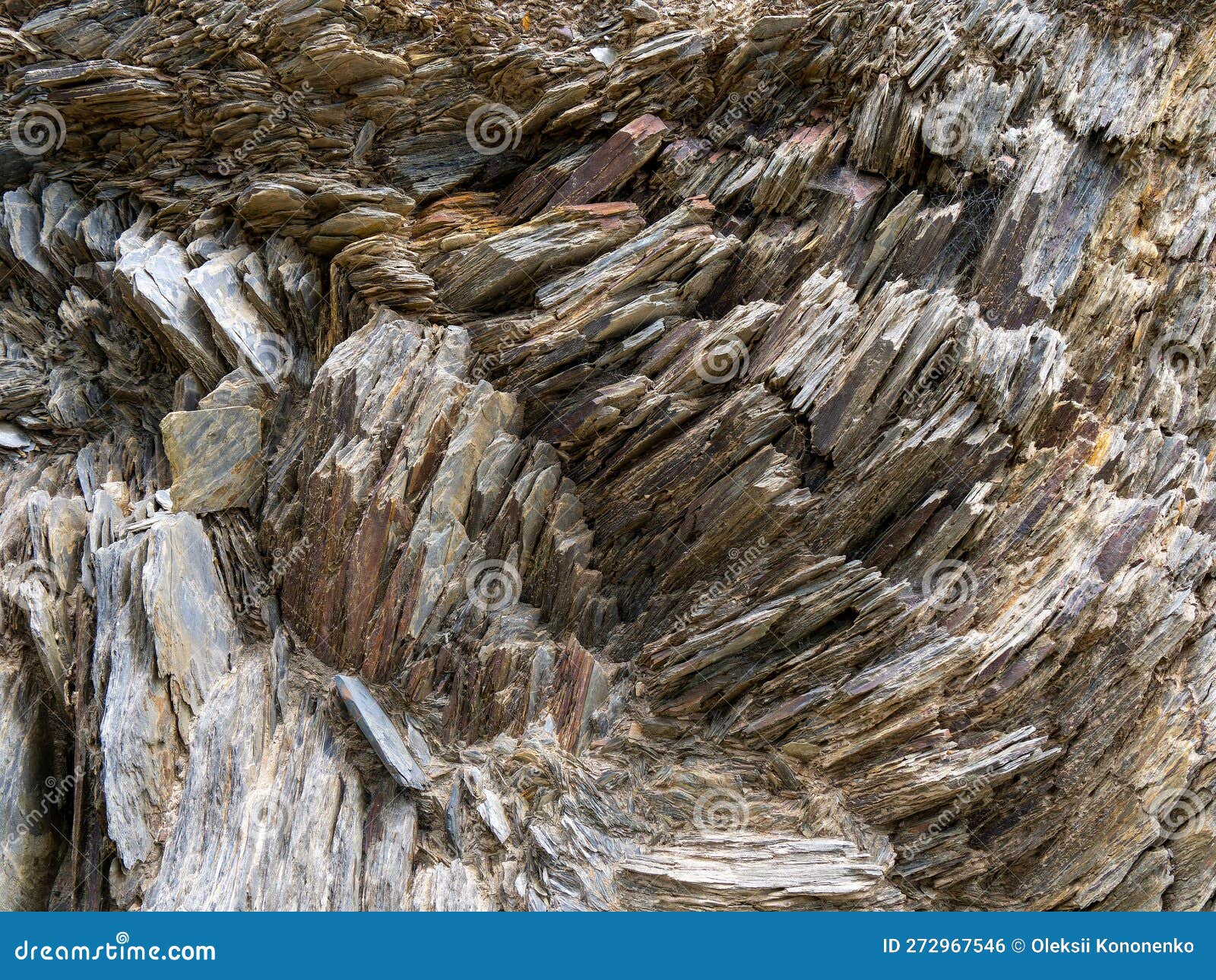 Rock Layers in Cliffs, the Patterned Stones Landform Scenery. Detail of ...
