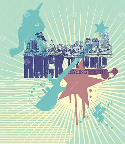 Rock line stock vector. Illustration of activities, graphic - 12920227