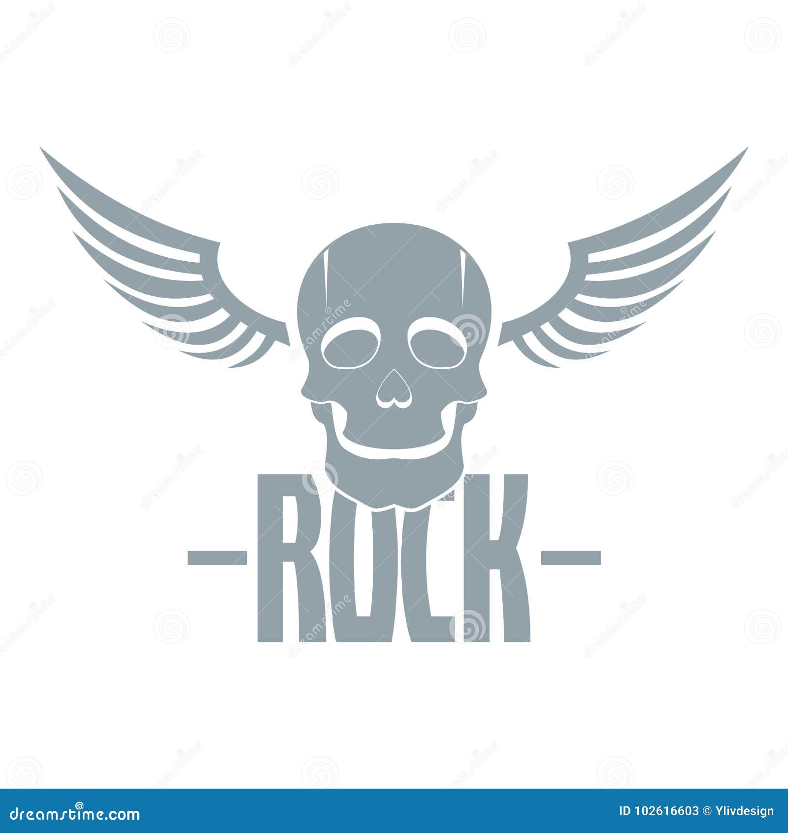 Rock Logo, Simple Gray Style Stock Vector - Illustration of piano ...