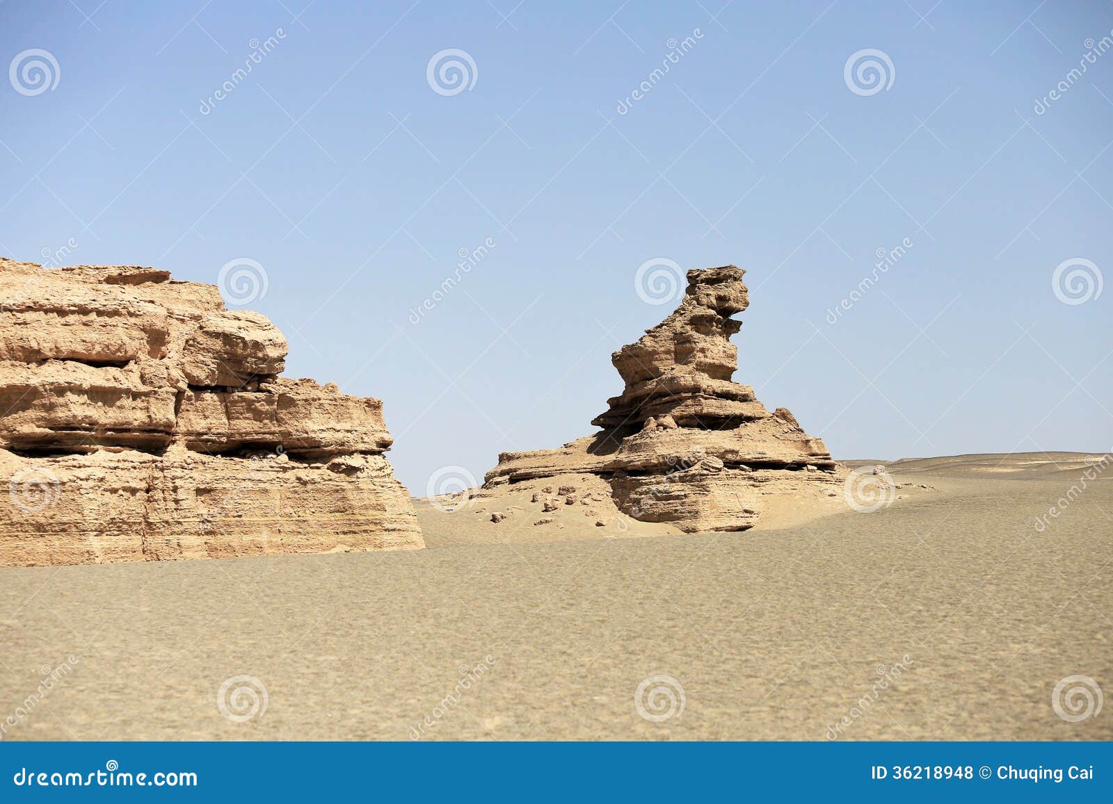 Rock in Lop nor stock photo. Image of destination, ghost - 36218948