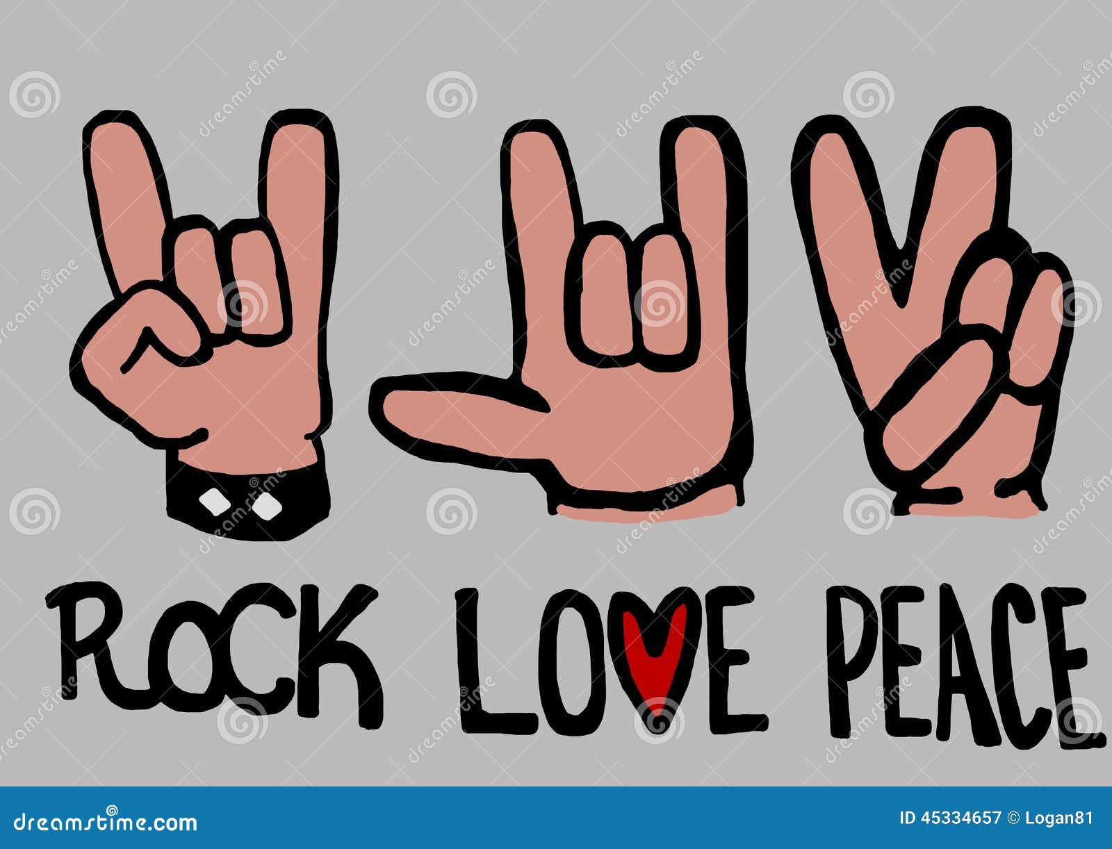 Peace Love Rock