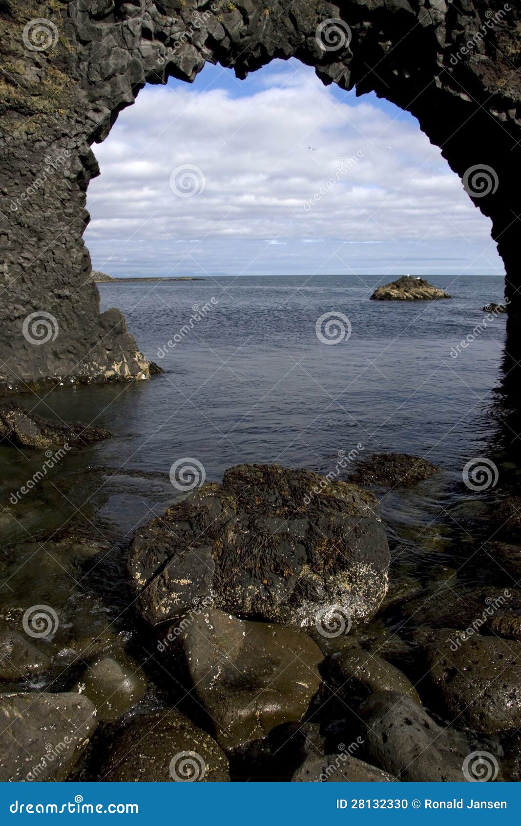 Rock Lump Dyrhï¿½laey Which A Narrow Spur With An Arched Opening The ...