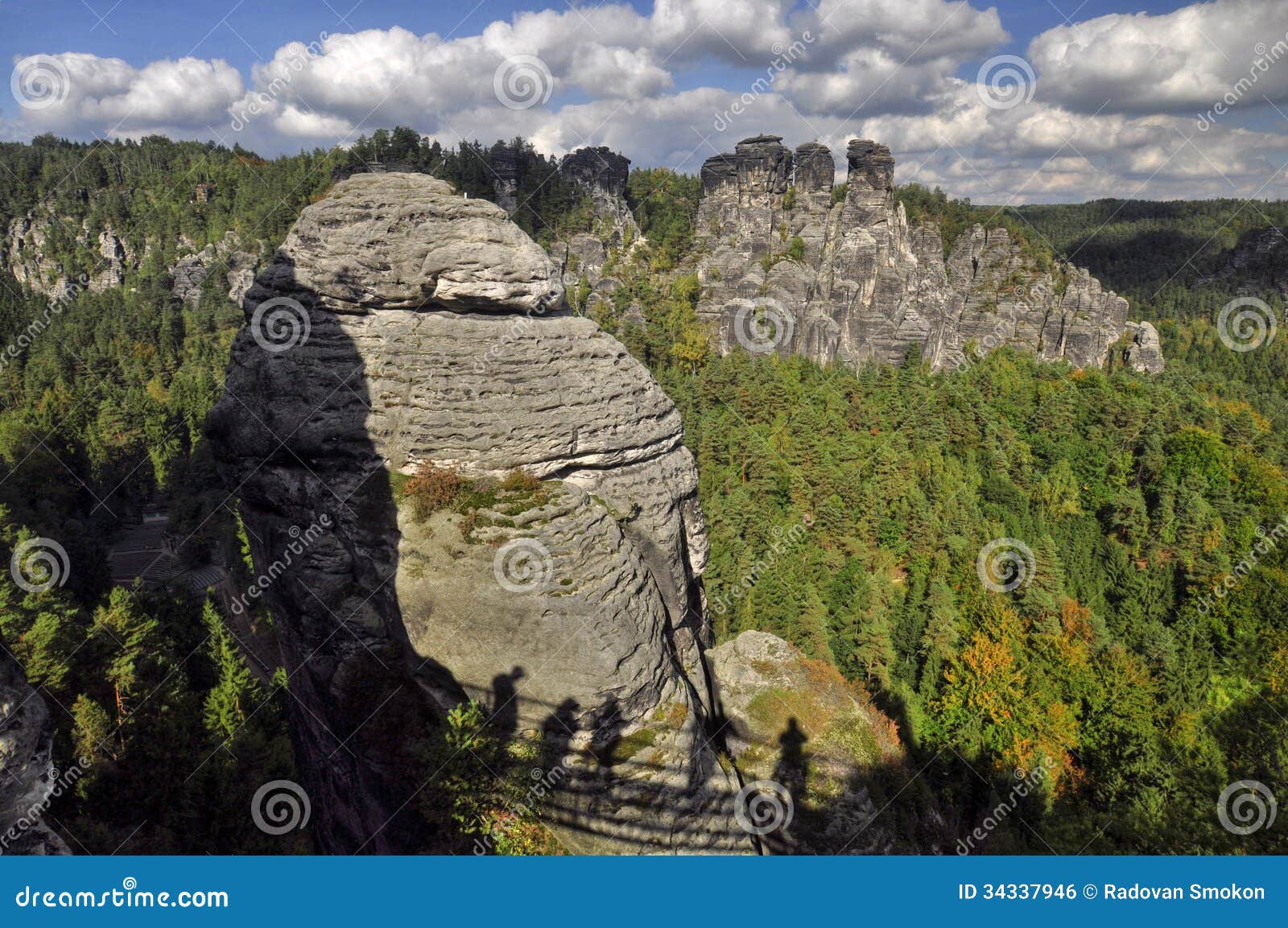 Rock massif Bastei stock photo. Image of germany, blue - 34337946