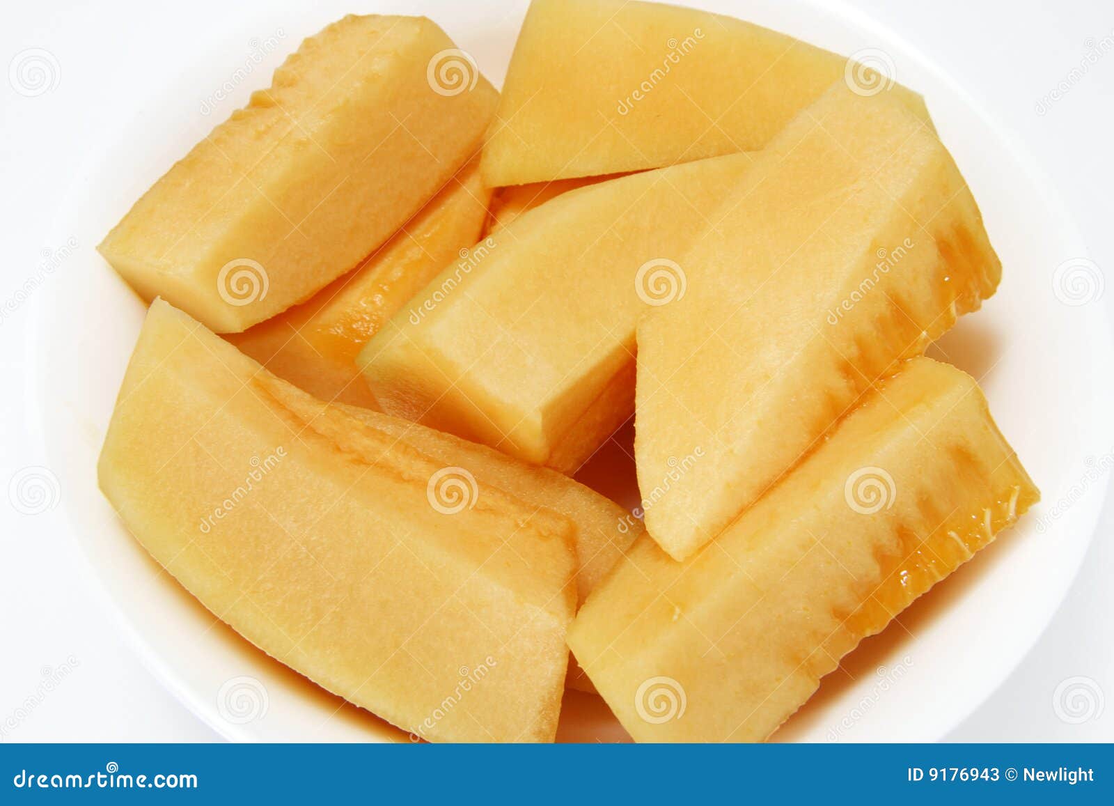 Rock Melon Slices stock image. Image of texture, closeup - 9176943