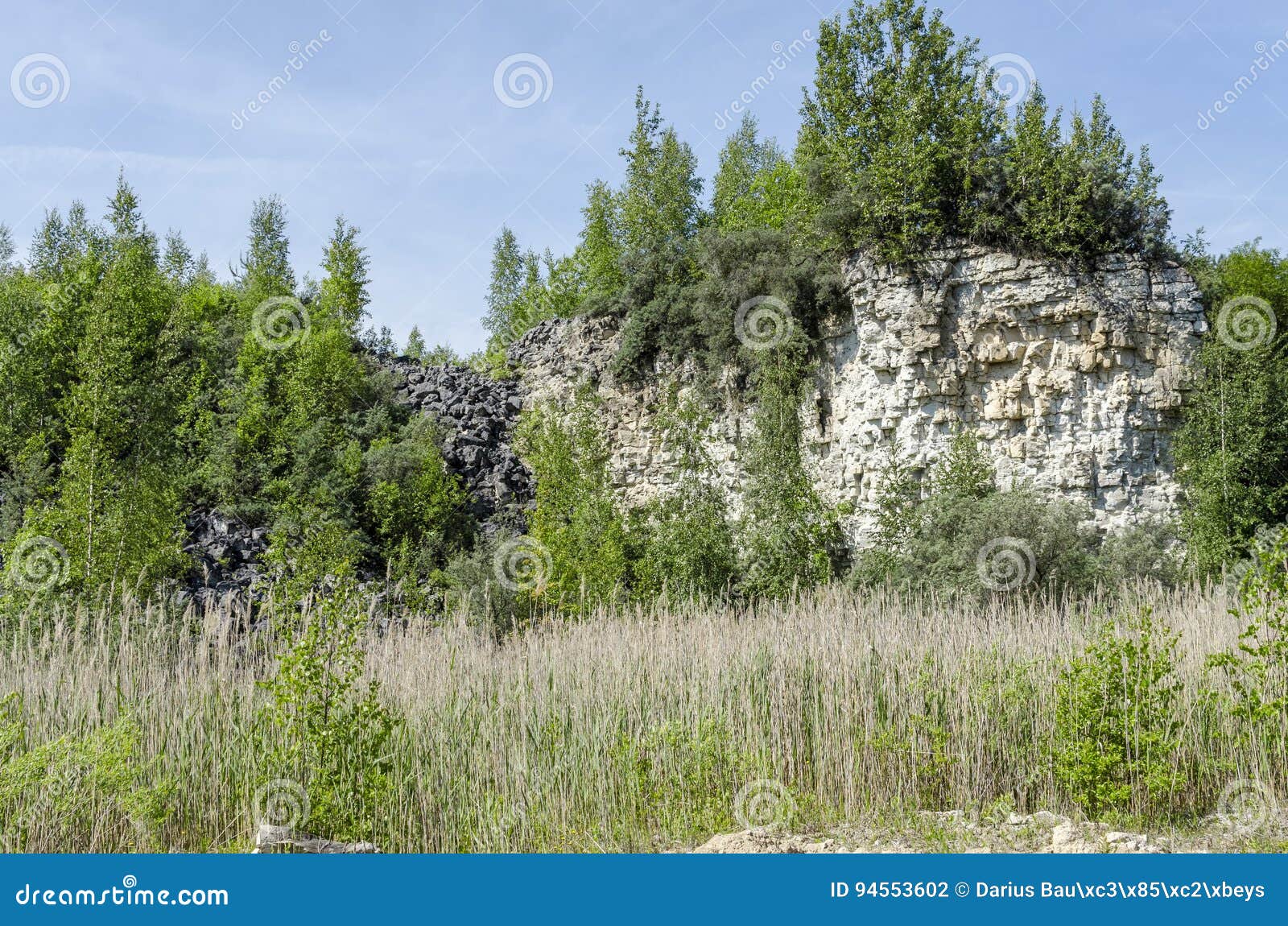 Rock stock photo. Image of cloud, gravel, construction - 94553602