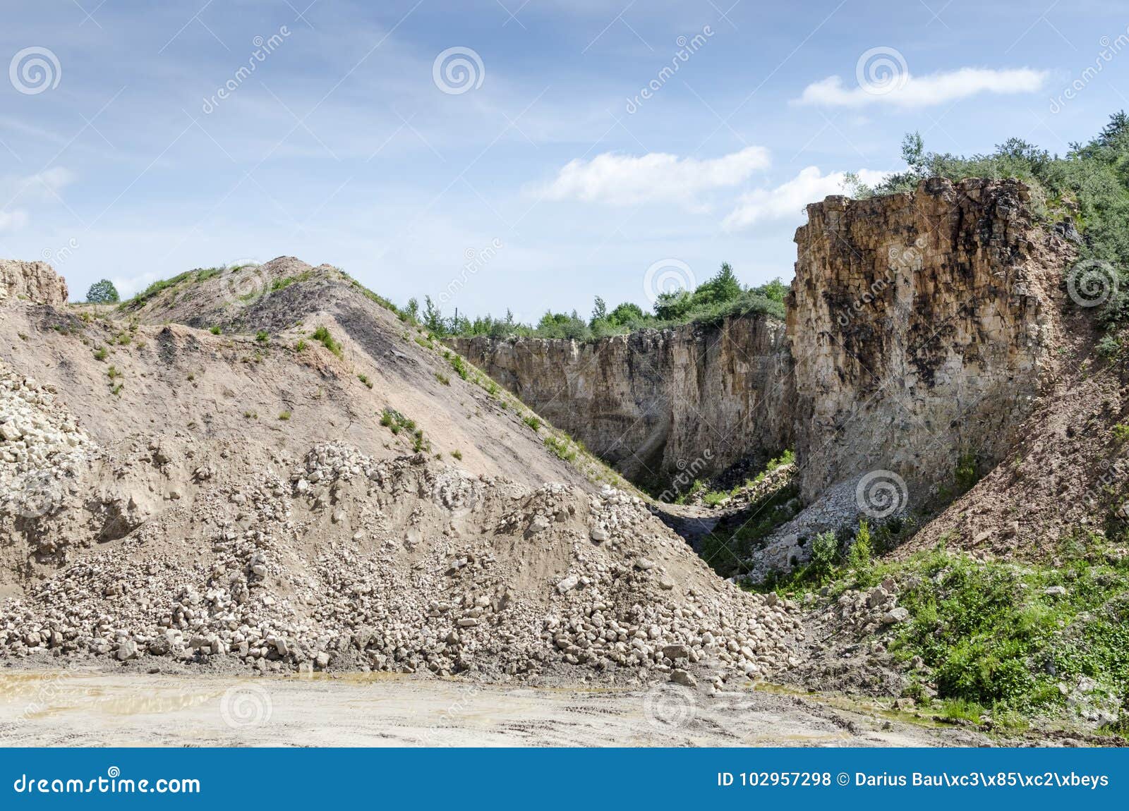 Quarry stock photo. Image of equipment, rock, excavate - 102957298