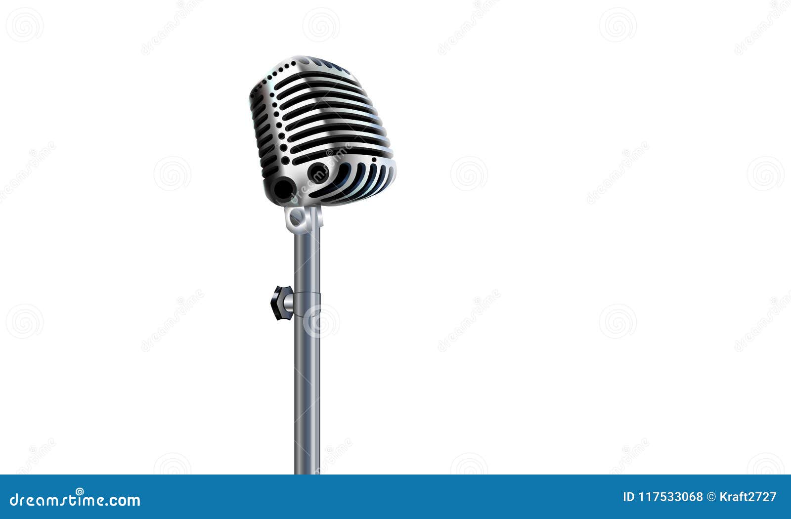 Rock Man With A Microphone Cartoon Vector | CartoonDealer.com #43172217