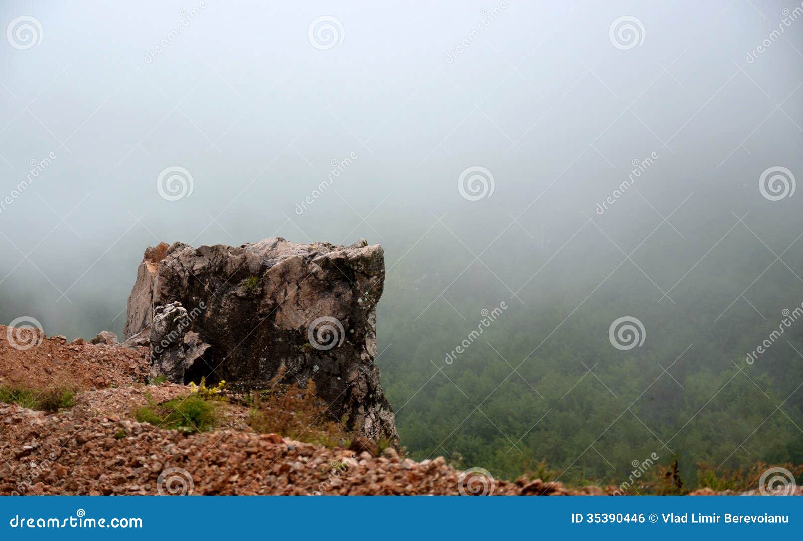 Rock Mist Forest stock photo. Image of geology, mystic - 35390446