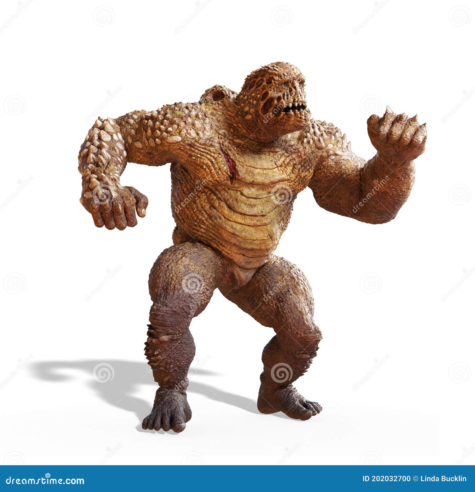 Rock Monster stock illustration. Illustration of creature - 202032700
