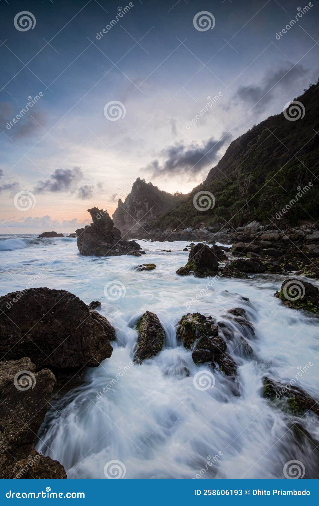 Rock and motion stock image. Image of motion, ocean - 258606193