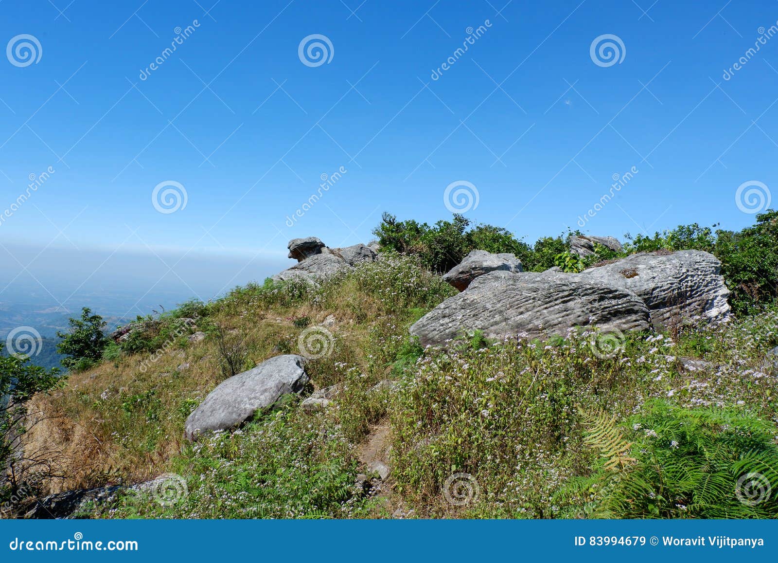 Rock on Mountain stock image. Image of active, europe - 83994679