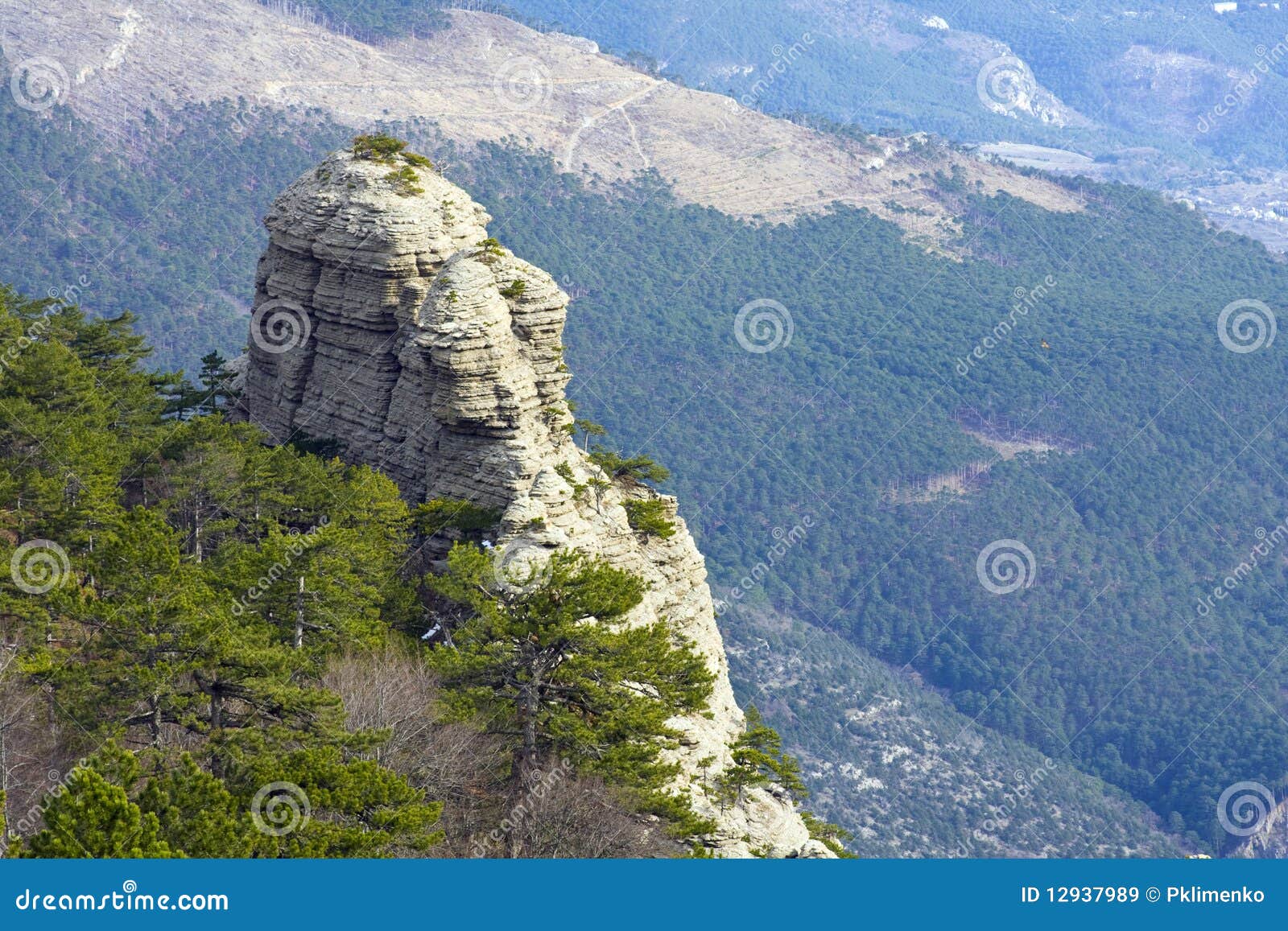 Rock in mountains stock image. Image of light, dawn, blue - 12937989