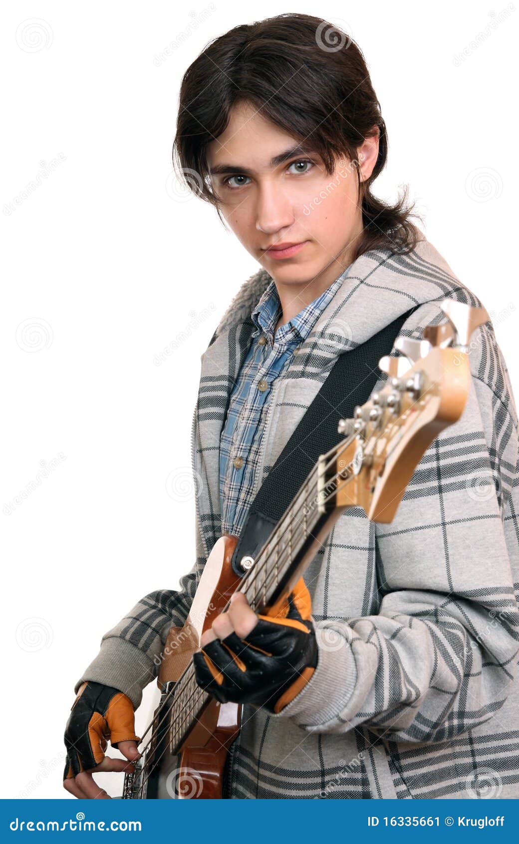 Rock musician stock image. Image of melody, music, electric - 16335661