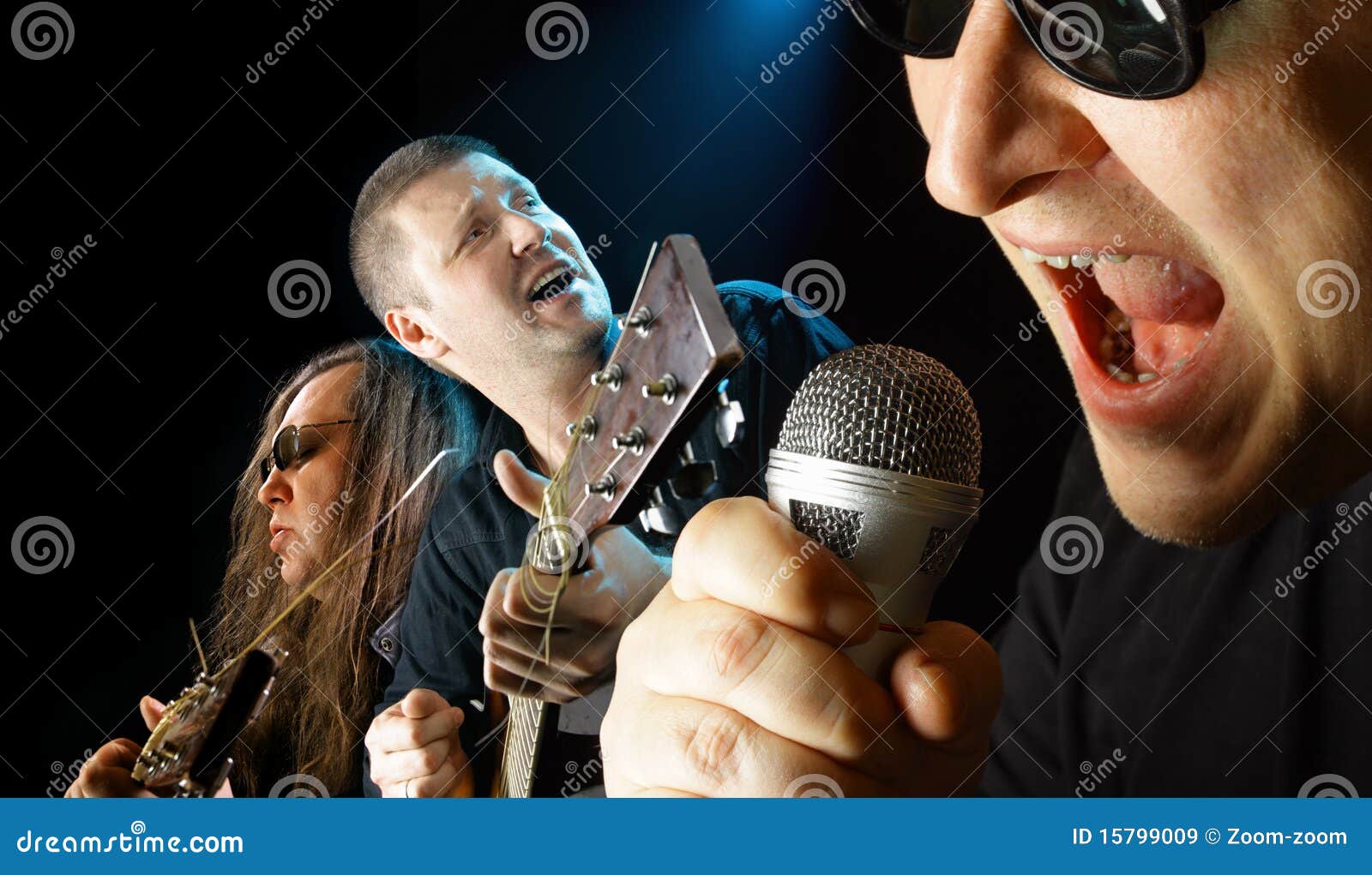 Rock-n-roll stock image. Image of band, dark, performer - 15799009