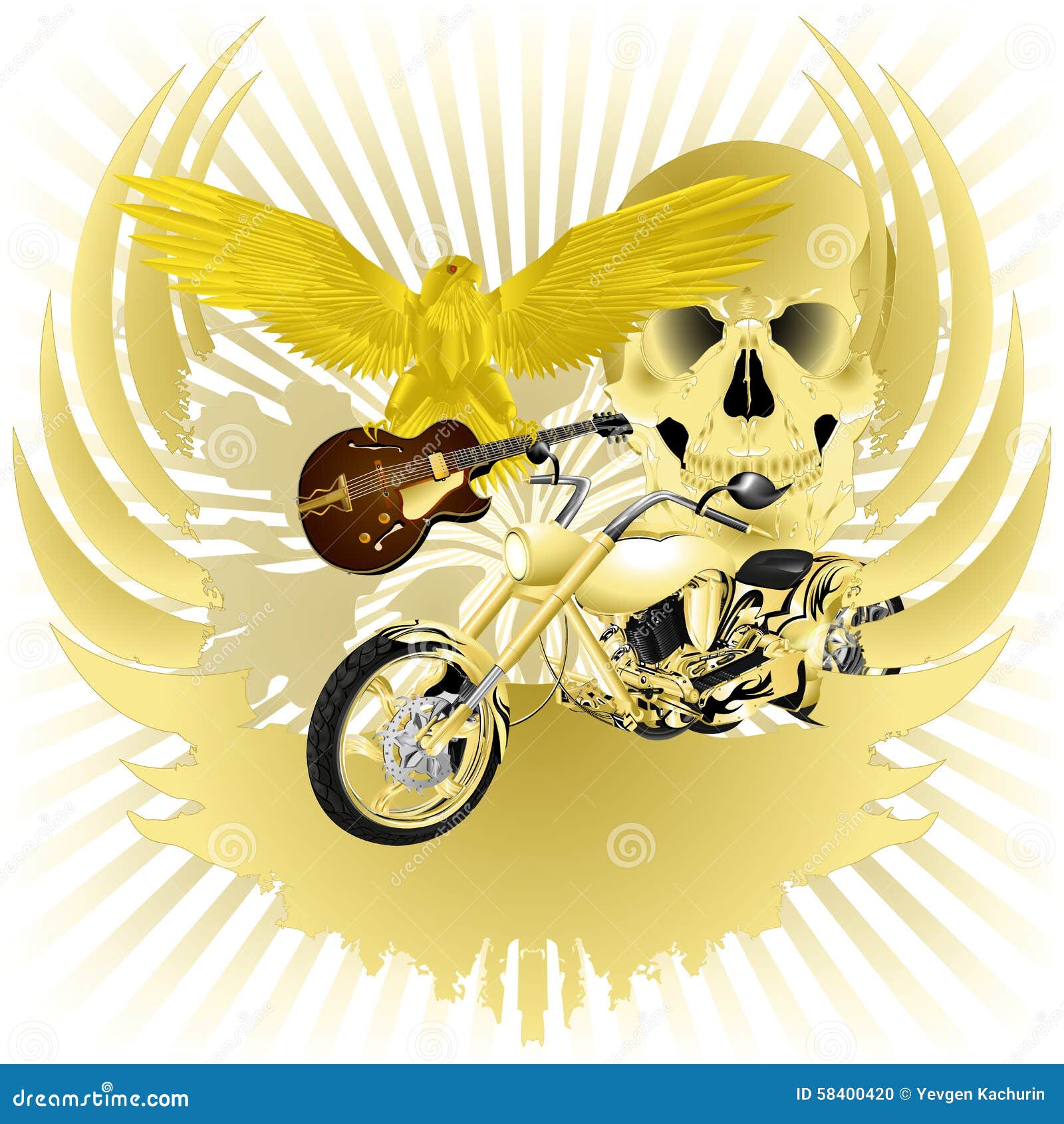 Skeleton Chopper 1 Stock Image | CartoonDealer.com #1970395