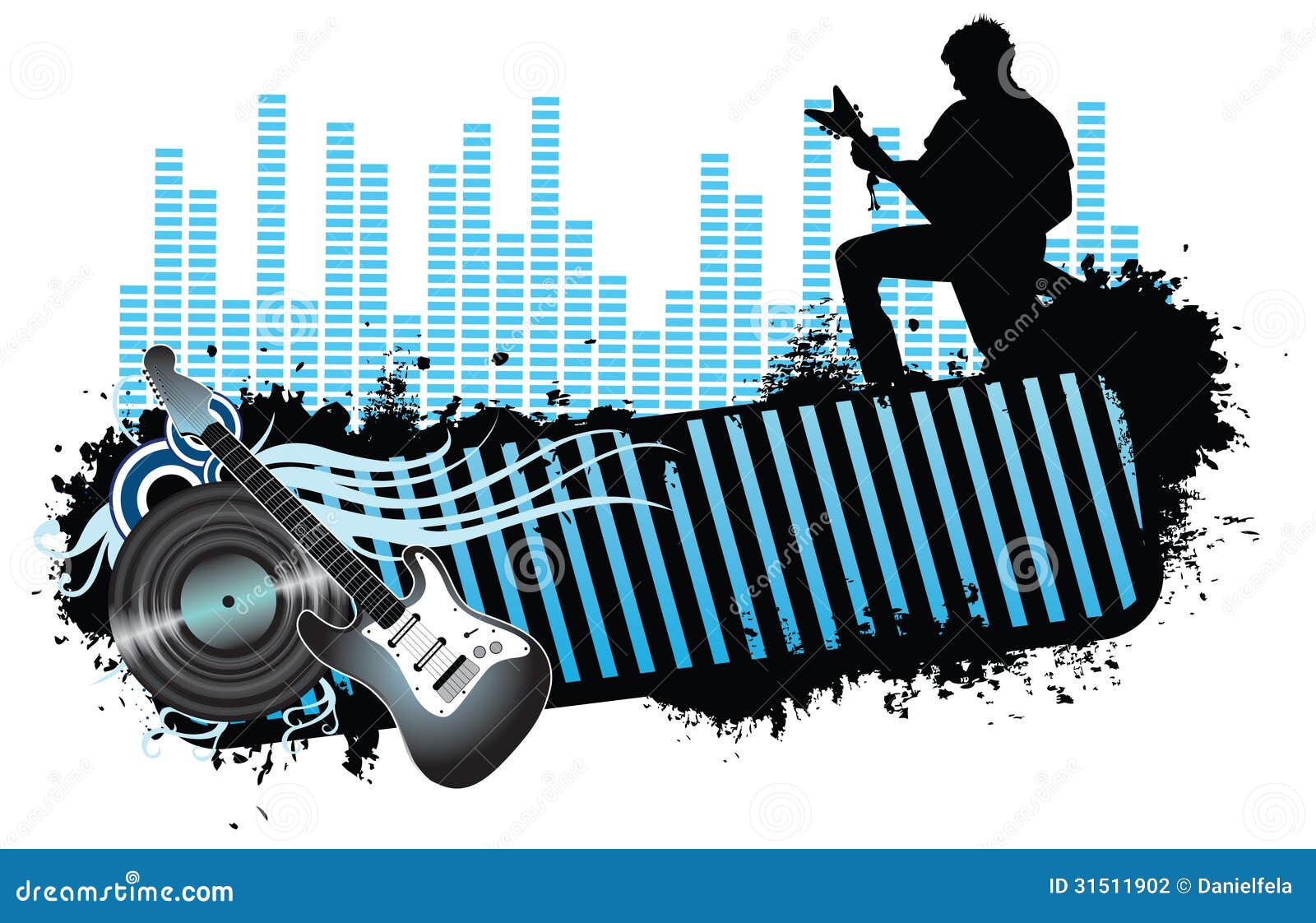 Rock n Roll Banner stock vector. Illustration of funky - 31511902